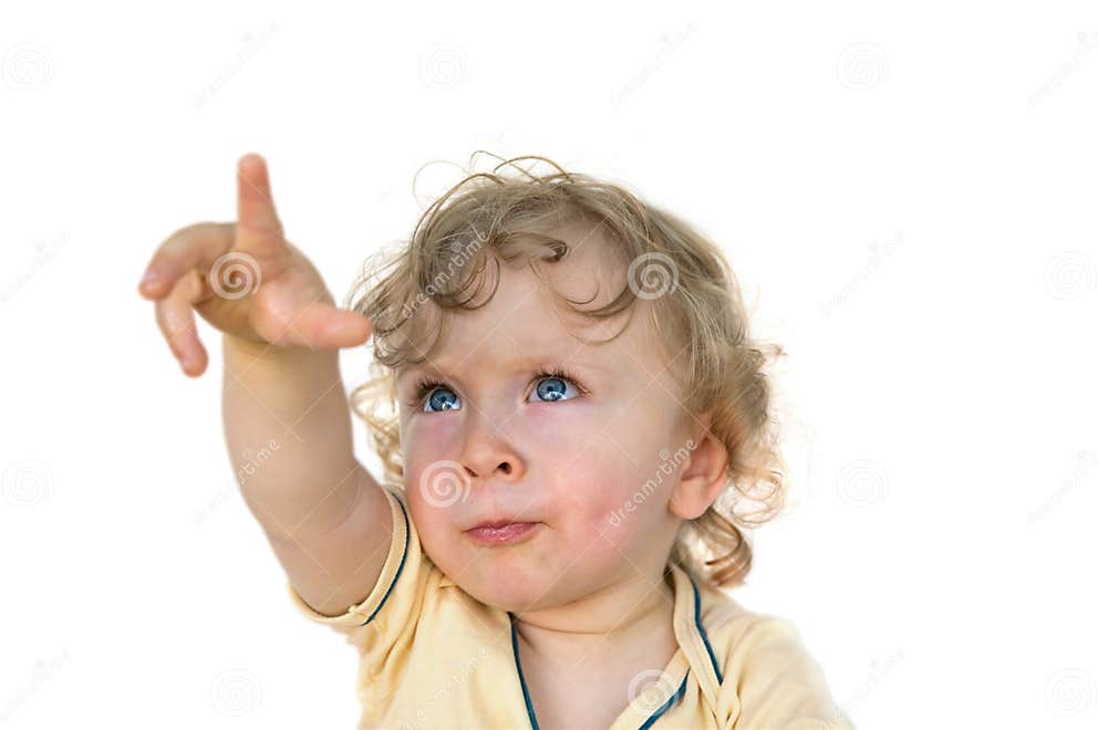 Toddler pointing stock image. Image of face, hand, action - 26496863