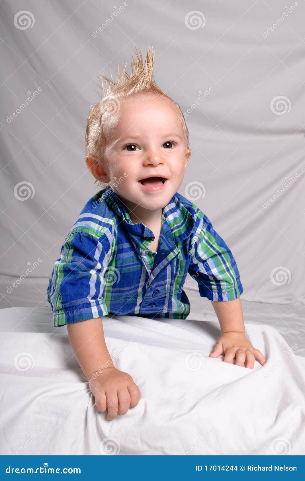 Toddler Punk stock photo. Image of crawling, nice, cheerful - 17014244