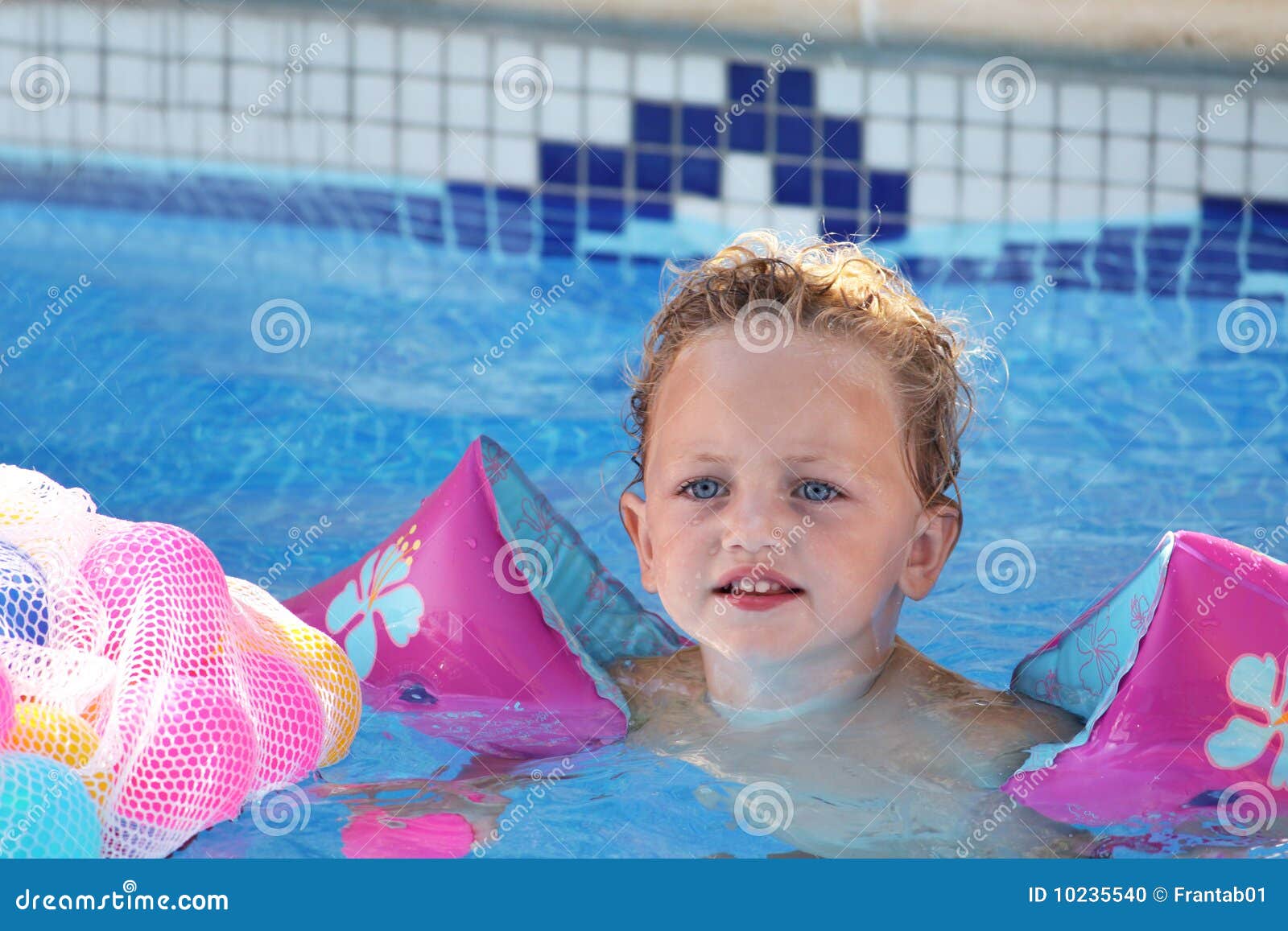 Toddler swimming stock photo. Image of outside, floaty - 10235540