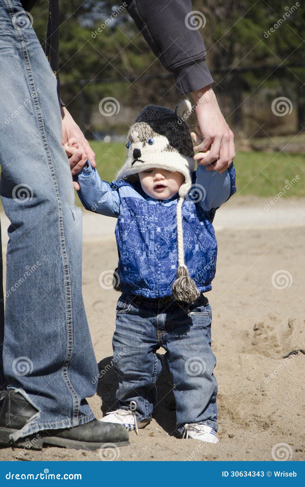 Toddler take first steps stock image. Image of toddler - 30634343