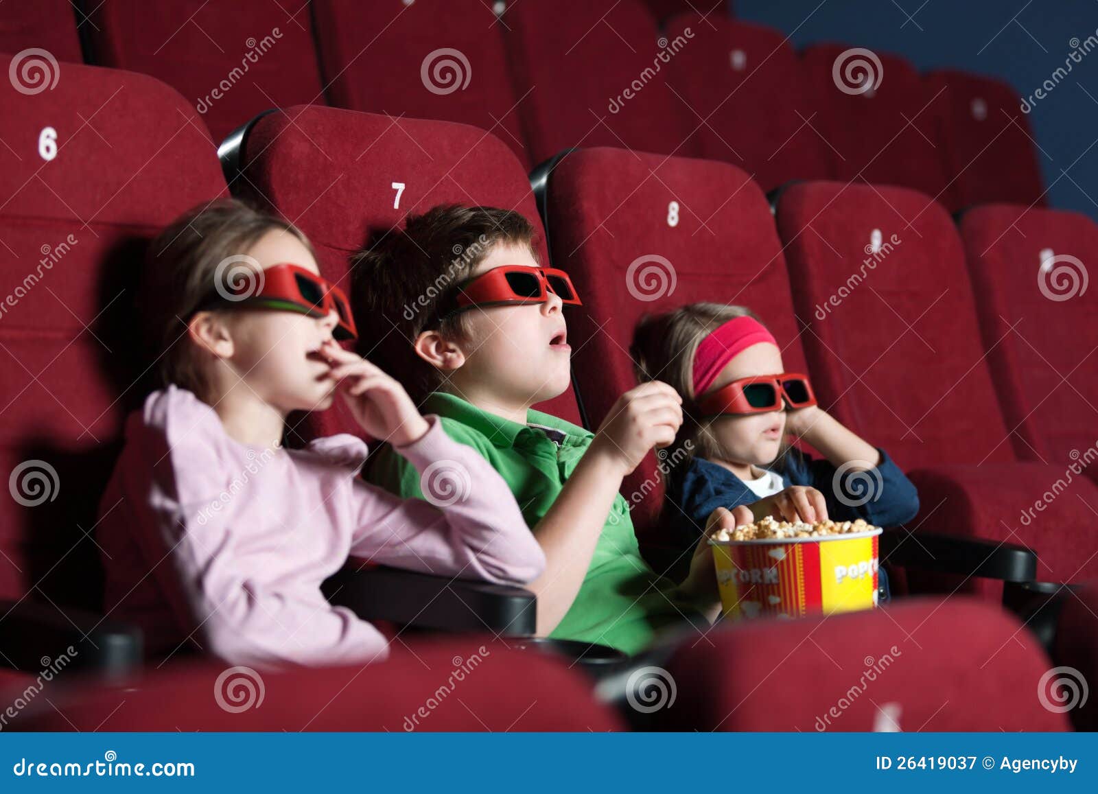 Toddlers in the movie stock image. Image of male, children - 26419037