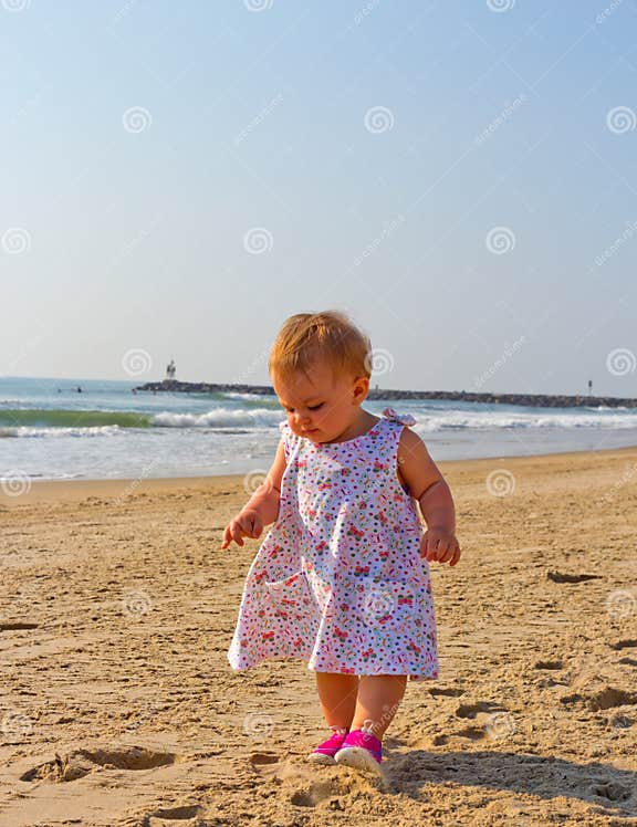 Toddling on beach stock photo. Image of active, outdoor - 25777534