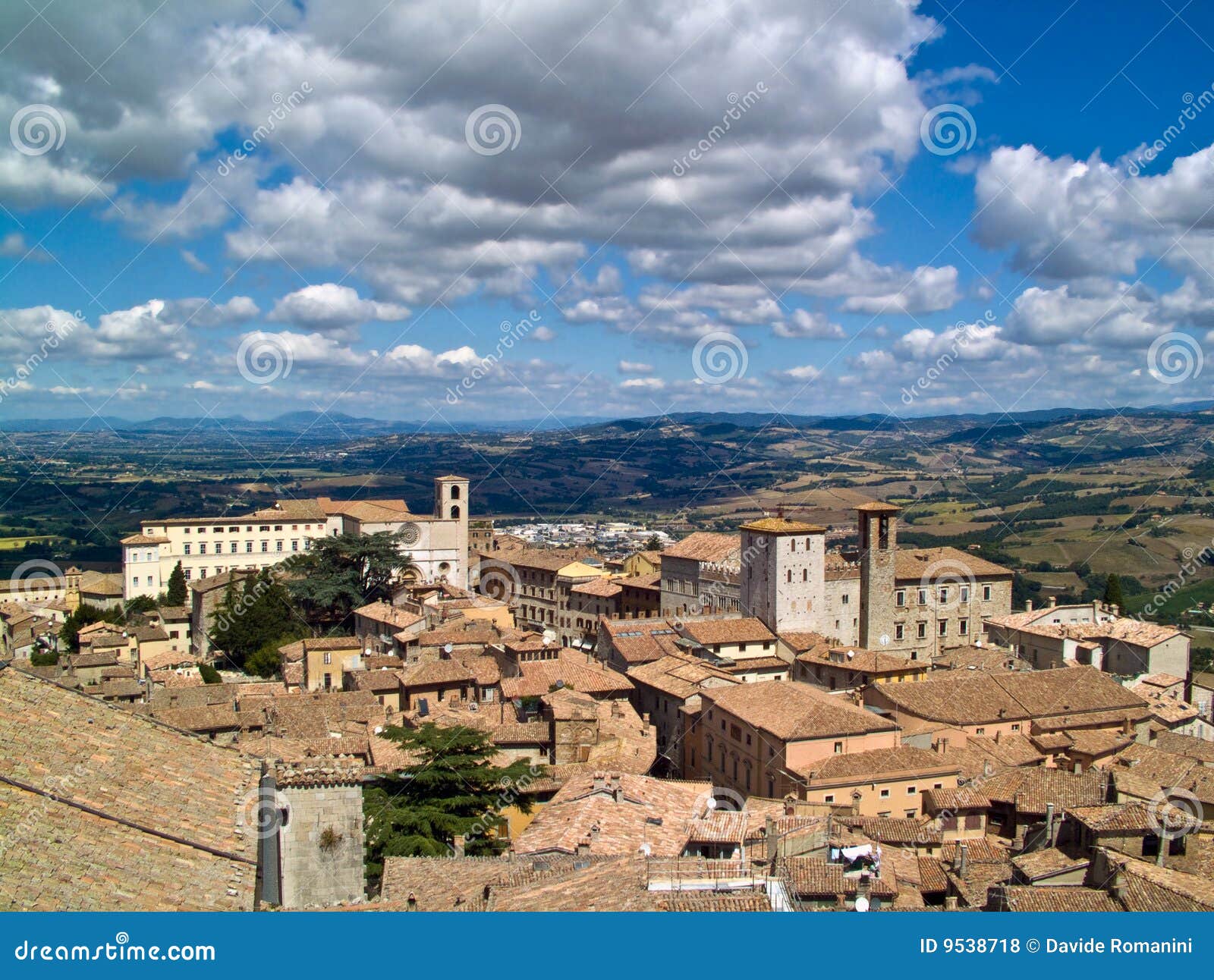 Todi stock photo. Image of cathedral, countryside, cottage - 9538718