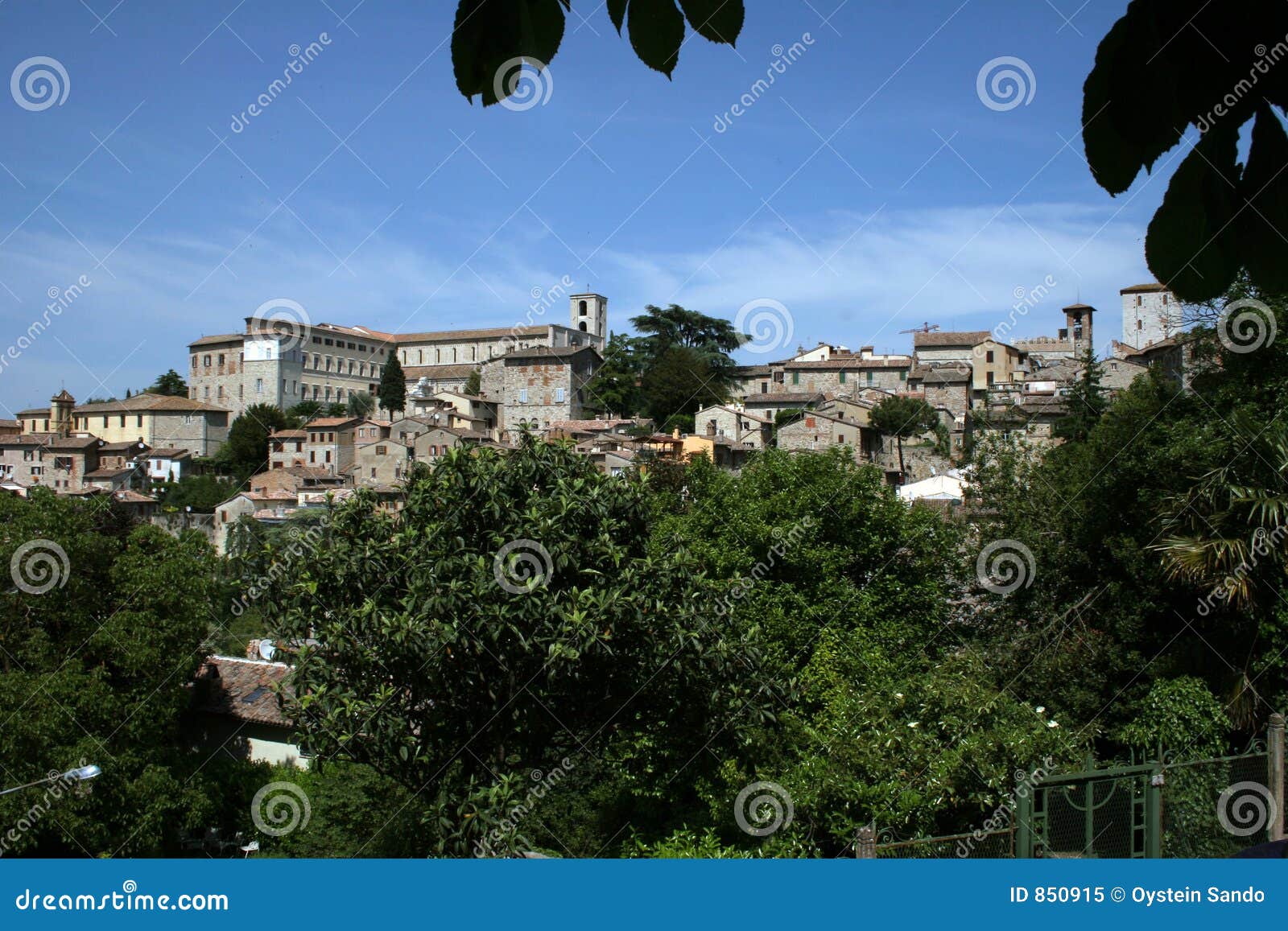 Todi, Italy stock image. Image of cross, village, building - 850915