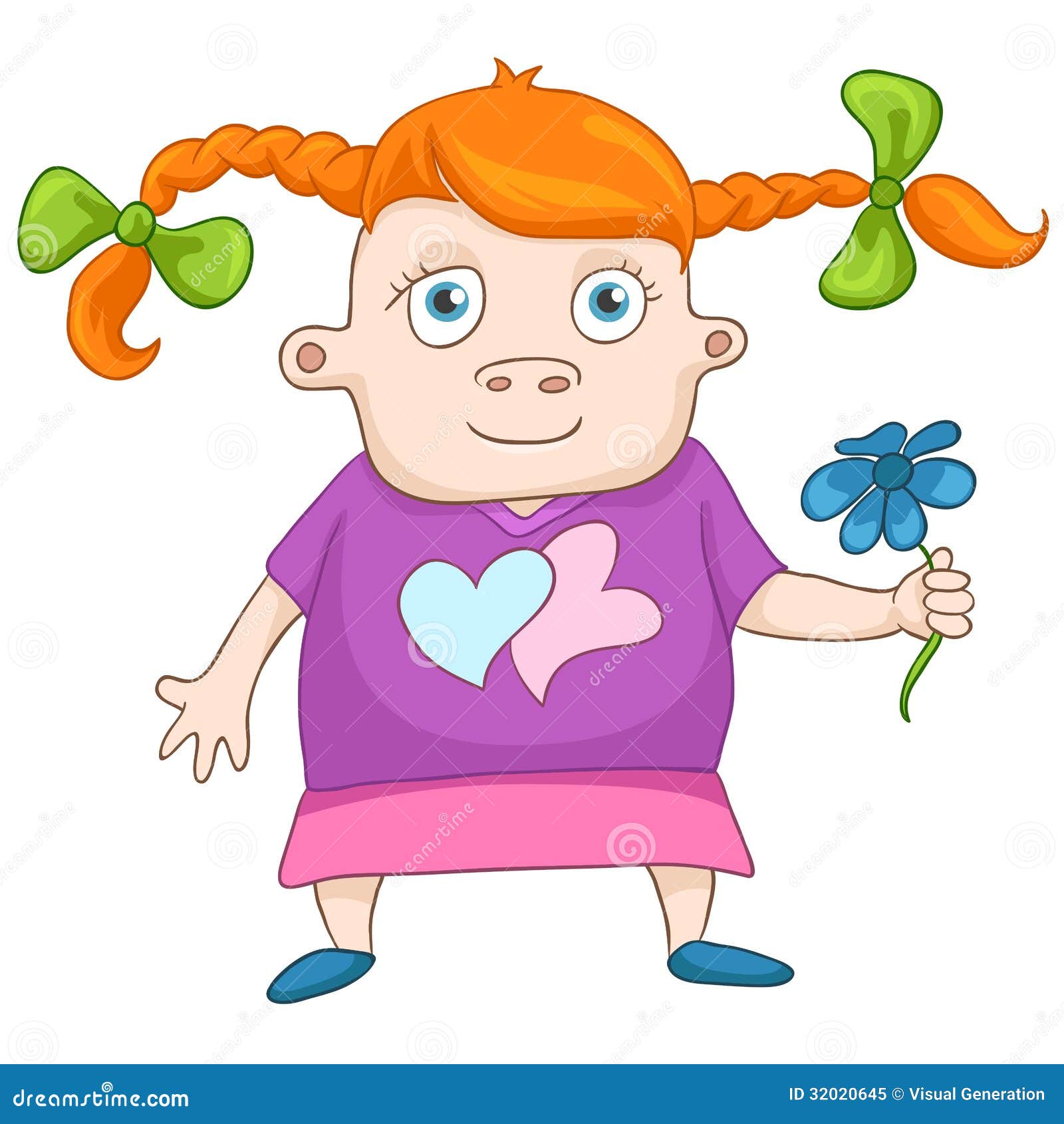 Todler Girl stock vector. Illustration of beautiful, caucasian - 32020645