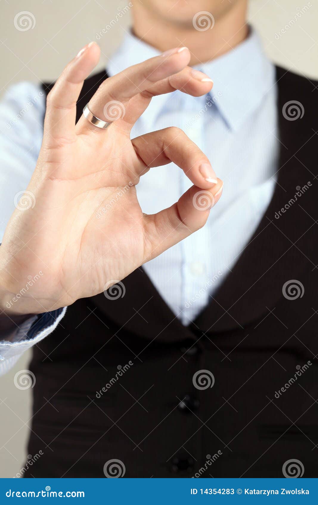 Todo OK imagen de archivo. Imagen de oficina, pulgar - 14354283