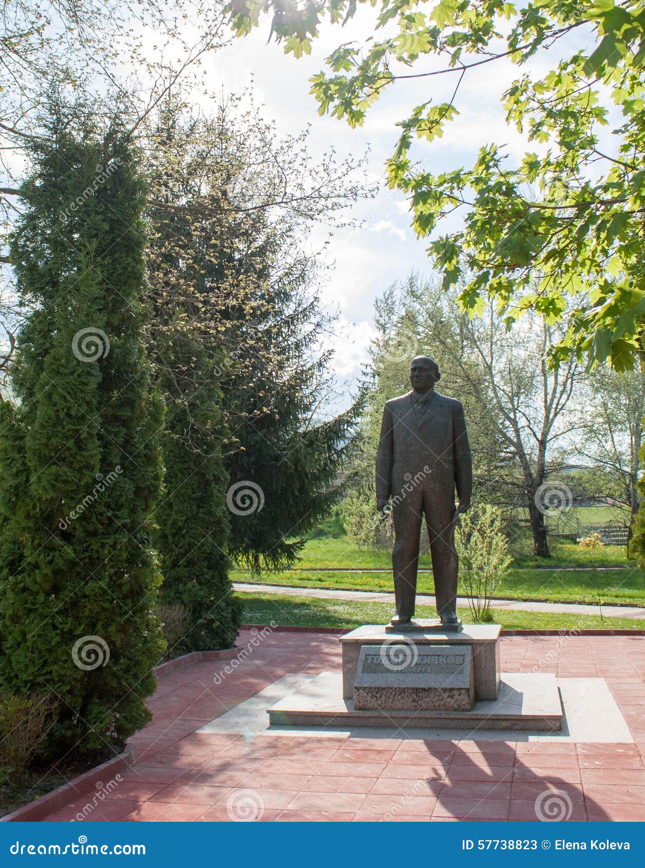 Todor Zhivkov monument stock image. Image of communism - 57738823