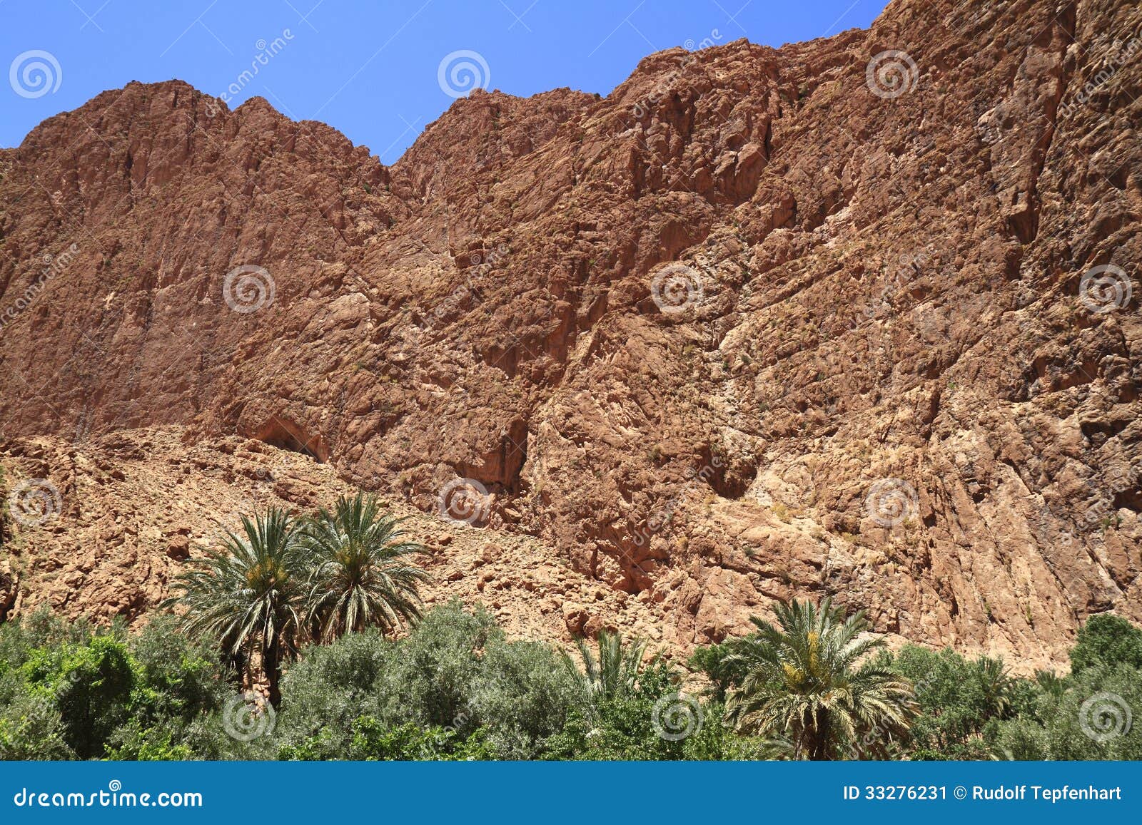 Todra Gorge stock image. Image of outside, palm, dades - 33276231
