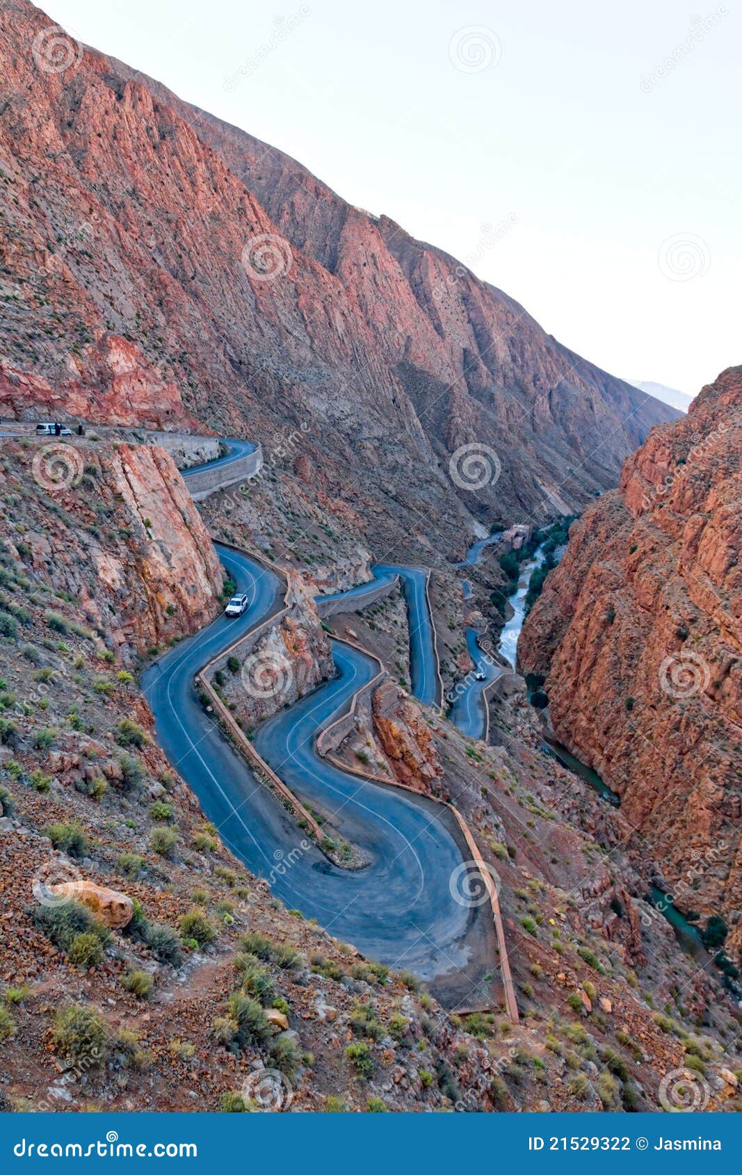 Todra Gorge, Morocco stock photo. Image of curved, atlas - 21529322