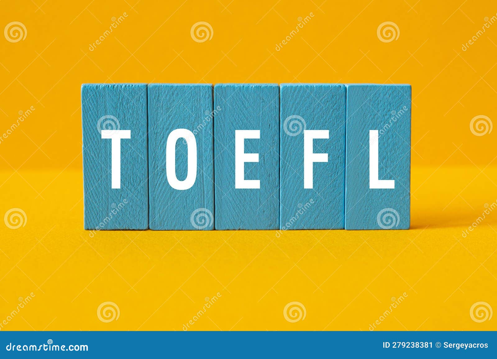 TOEFL - Word Concept on Building Blocks, Text Stock Image - Image of ...