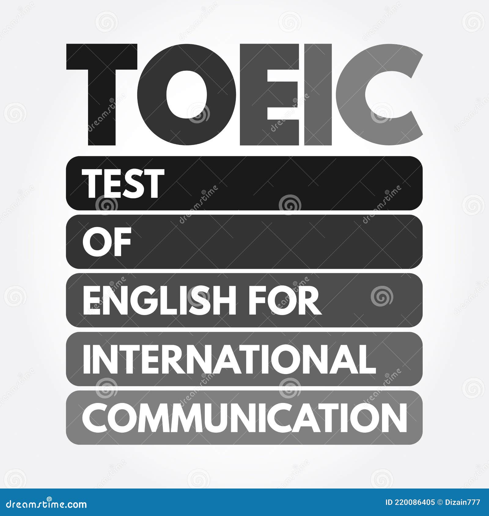 TOEIC Test Of English For International Communication Symbol Icon ...