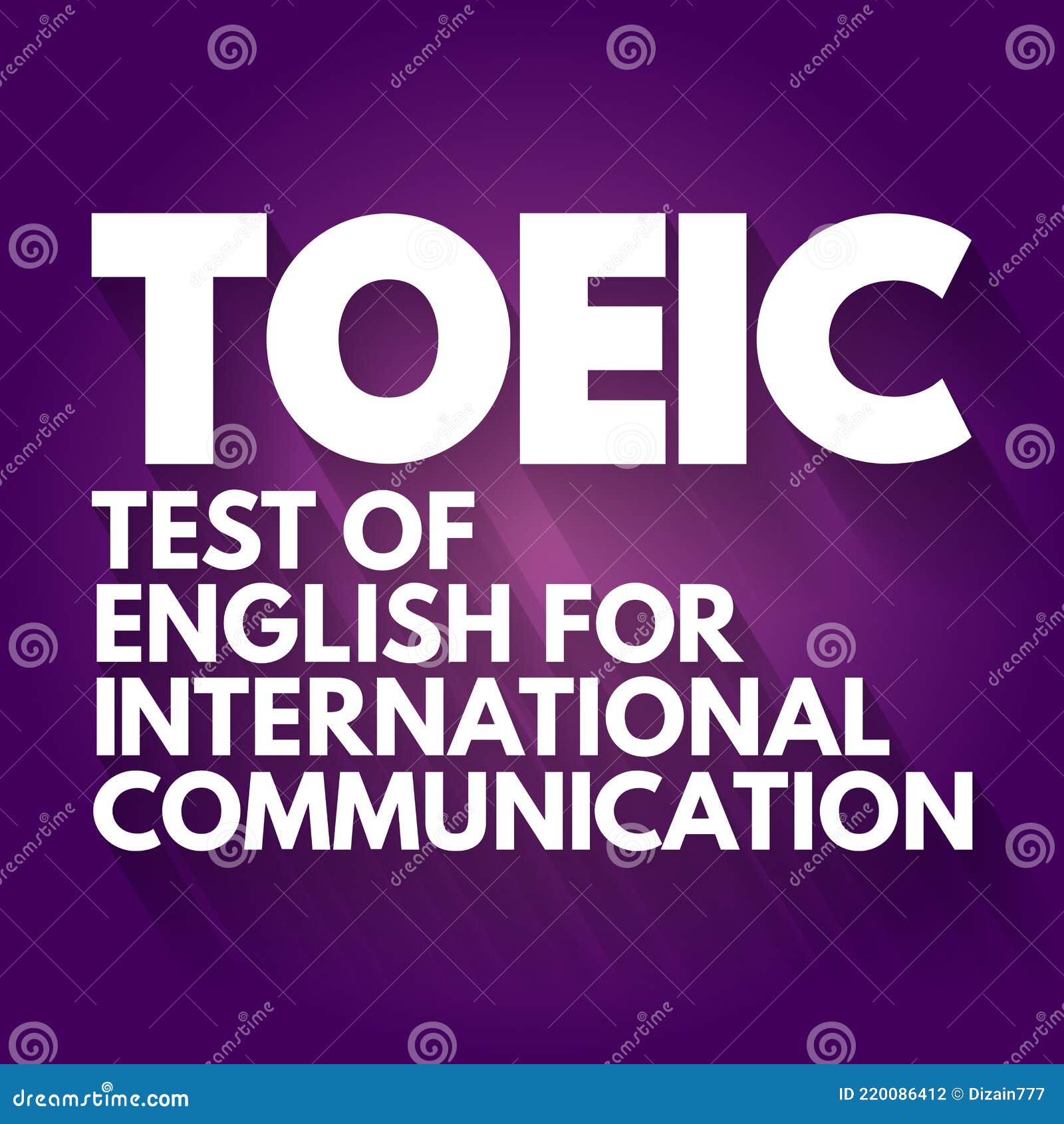 TOEIC Test Of English For International Communication Symbol Icon ...