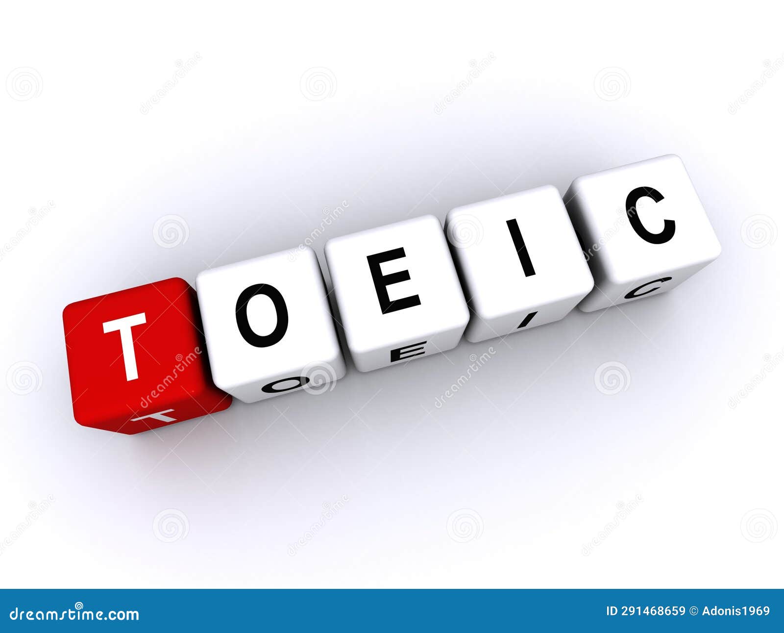 Toeic word block on white stock image. Image of scores - 291468659