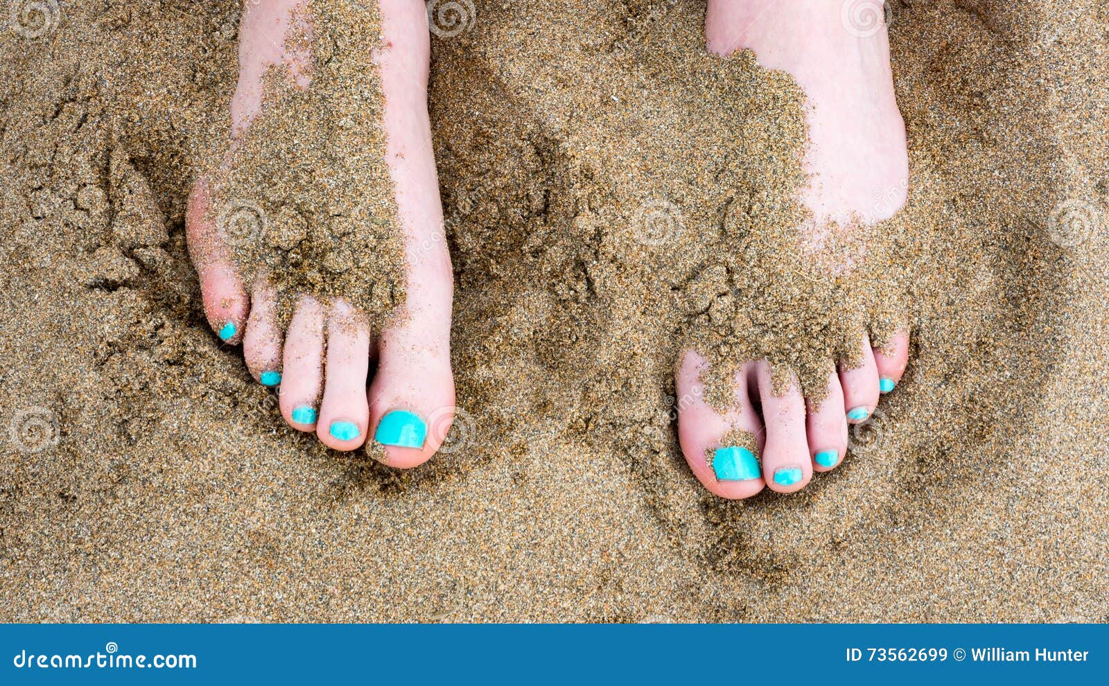 Toes Against Sand at the Beach Stock Image - Image of path, background ...
