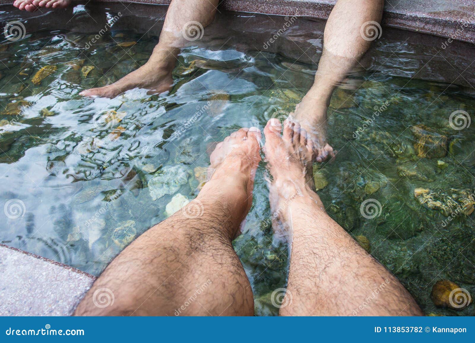 The Toes of the Footbath Hot Spring. Stock Photo - Image of outdoor ...