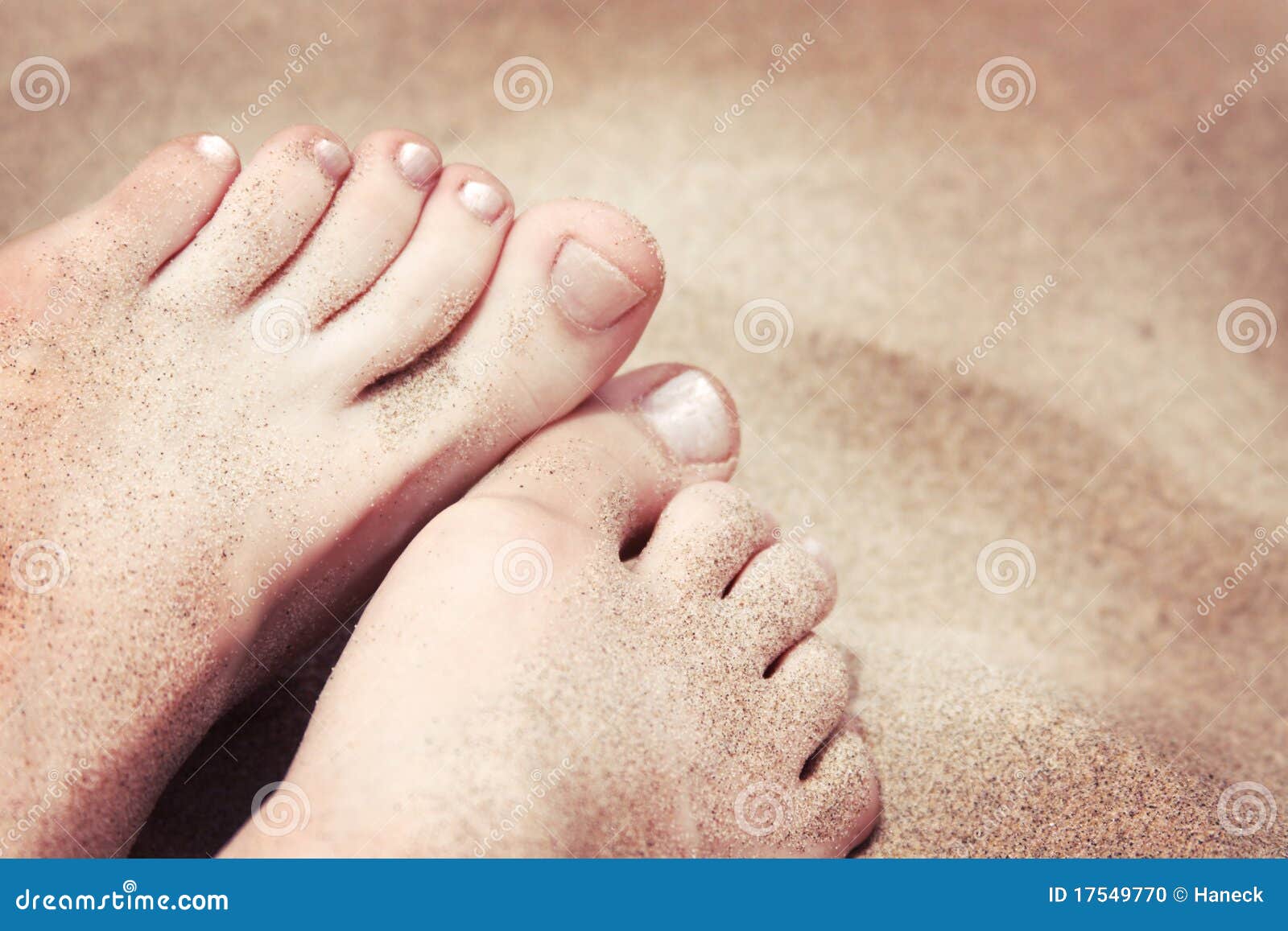 Toes in the Sand stock photo. Image of polish, feet, shore - 17549770