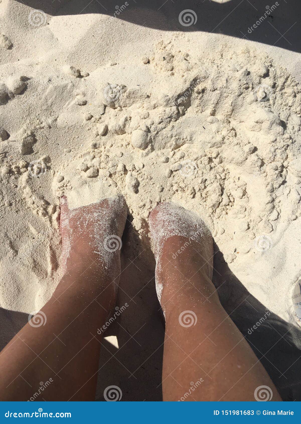 Toes in the Sand stock image. Image of hidden, sand - 151981683