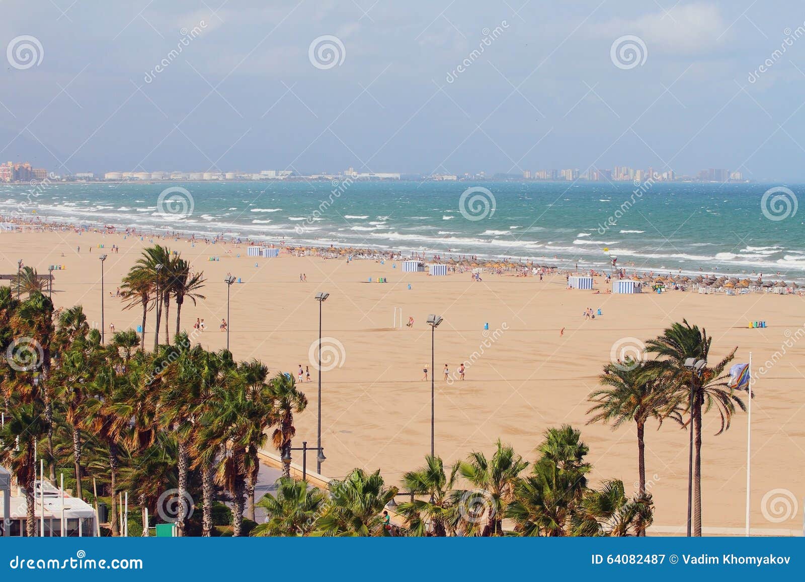 Toevlucht Op Mediterrane Kust Valencia, Spanje Stock Afbeelding - Image ...