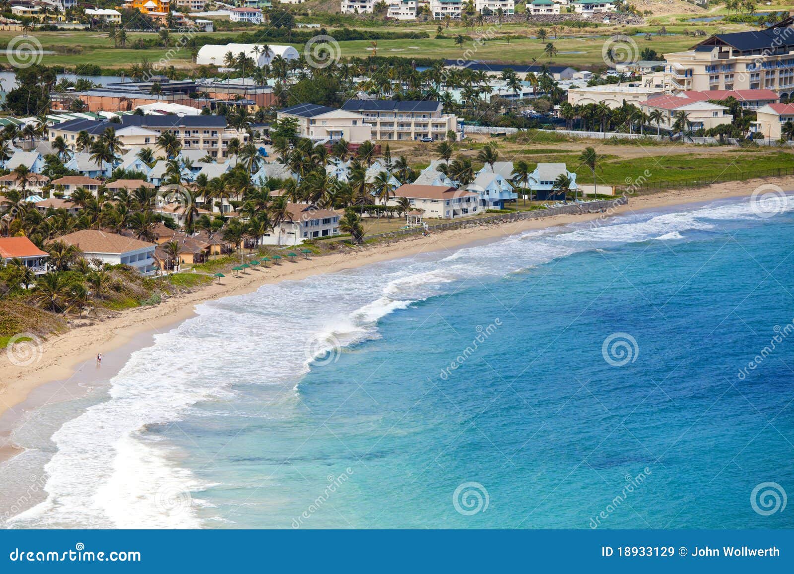 Toevlucht in st kitts stock afbeelding. Image of kleurrijk - 18933129