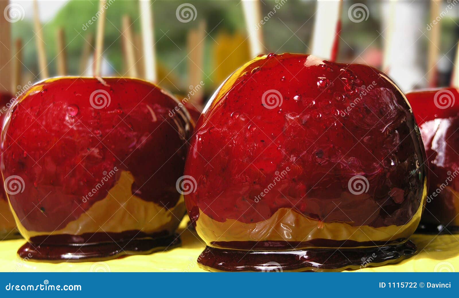 Toffee apples stock photo. Image of candyapple, vivid - 1115722