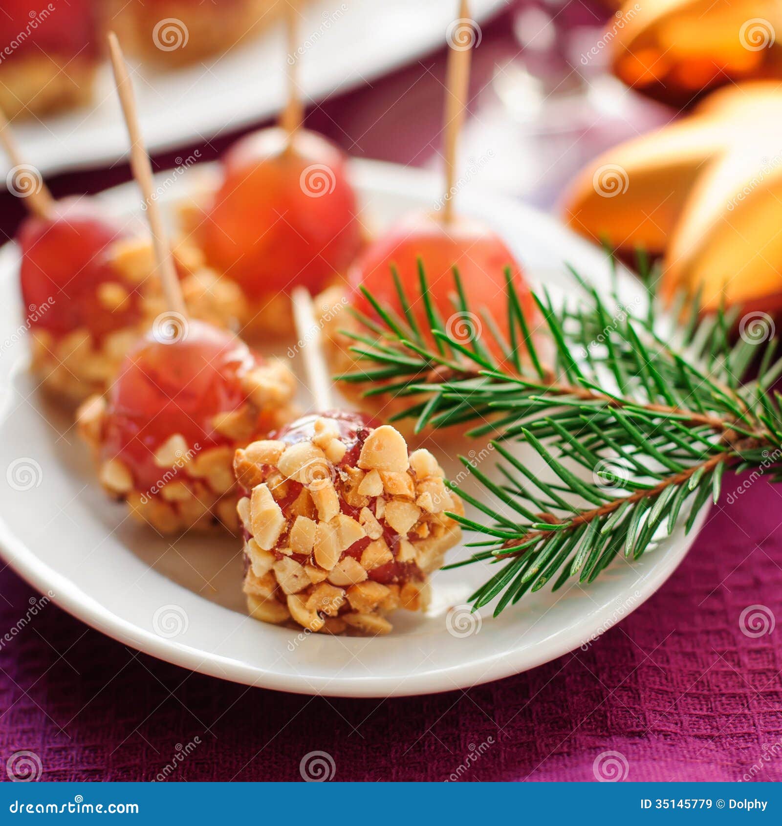 Toffee Grapes with Peanuts, Square Stock Image - Image of dessert, fast ...