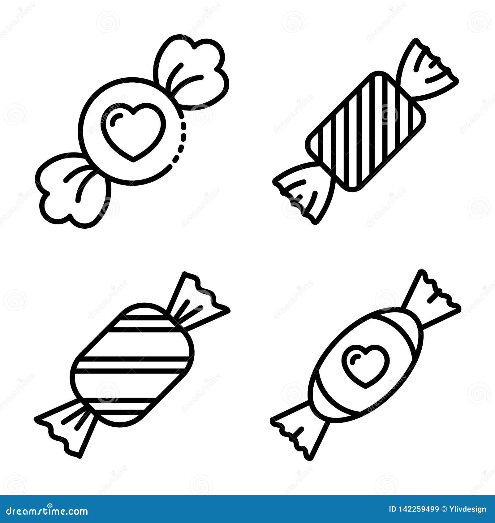 Toffee Icons Set, Outline Style Stock Vector - Illustration of ... Toffee Icons Set, Outline Style Stock Vector - Illustration of ...