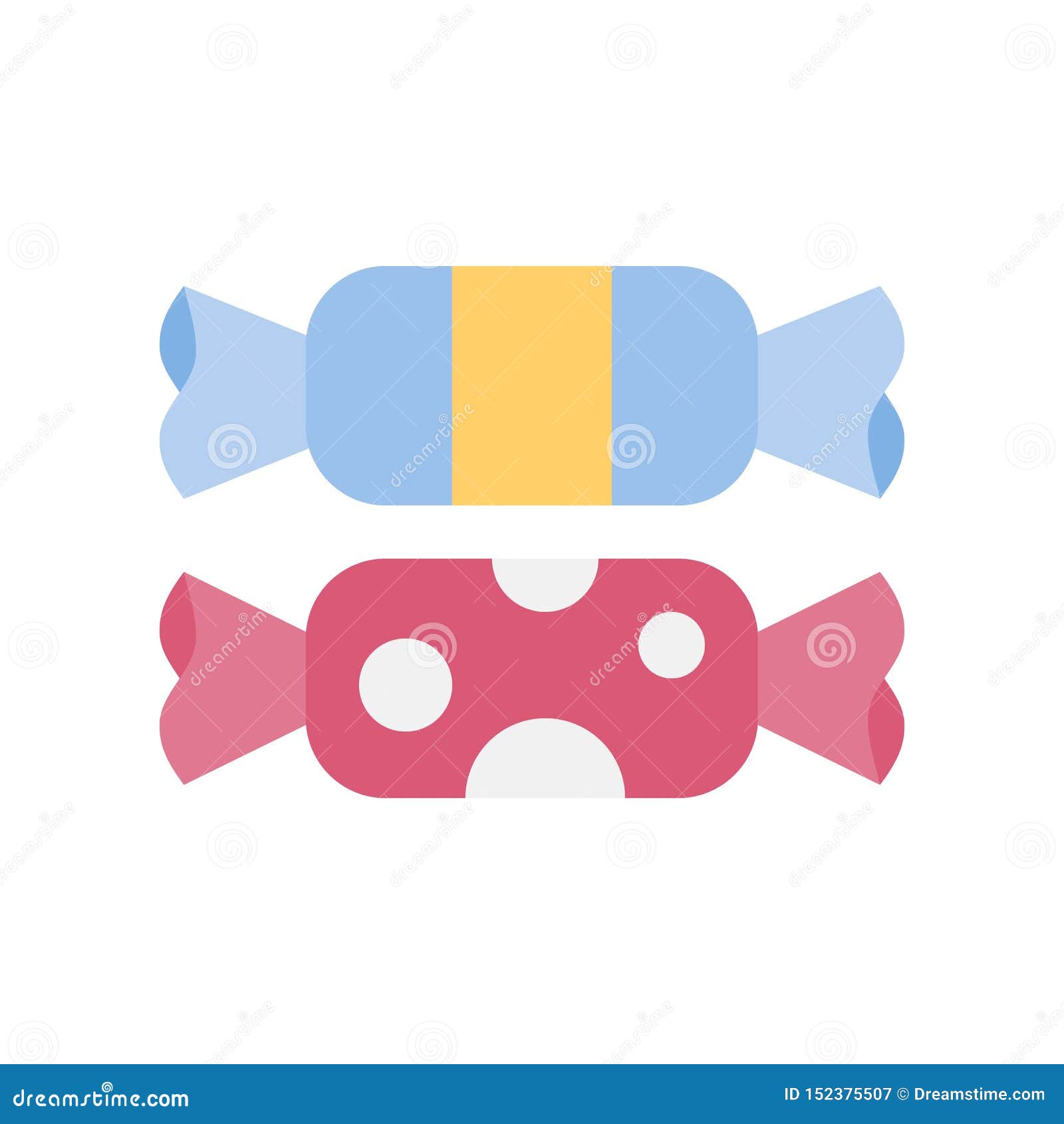 Toffee Vector Illustration, Isolated Flat Stye Icon Stock Vector ...