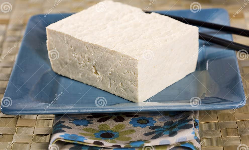 Tofu Block stock photo. Image of bean, natural, food - 12805840