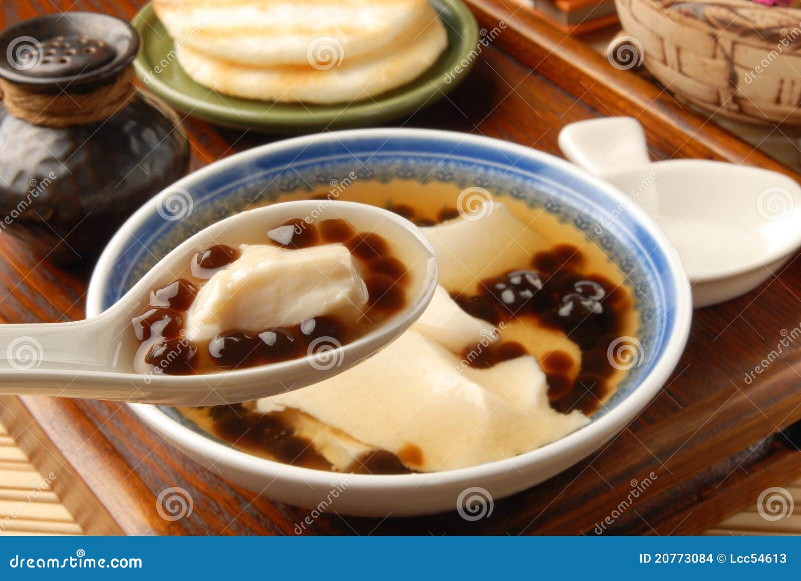 Tofu Pudding with Tapioca Ball Stock Photo - Image of douhua, meal ...