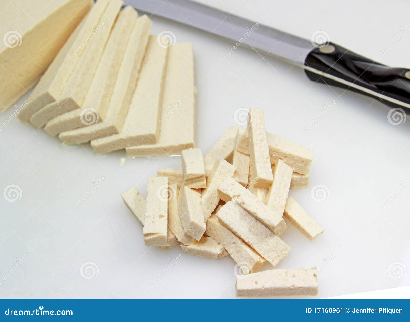 Tofu Slices stock image. Image of board, diet, vegetarian - 17160961