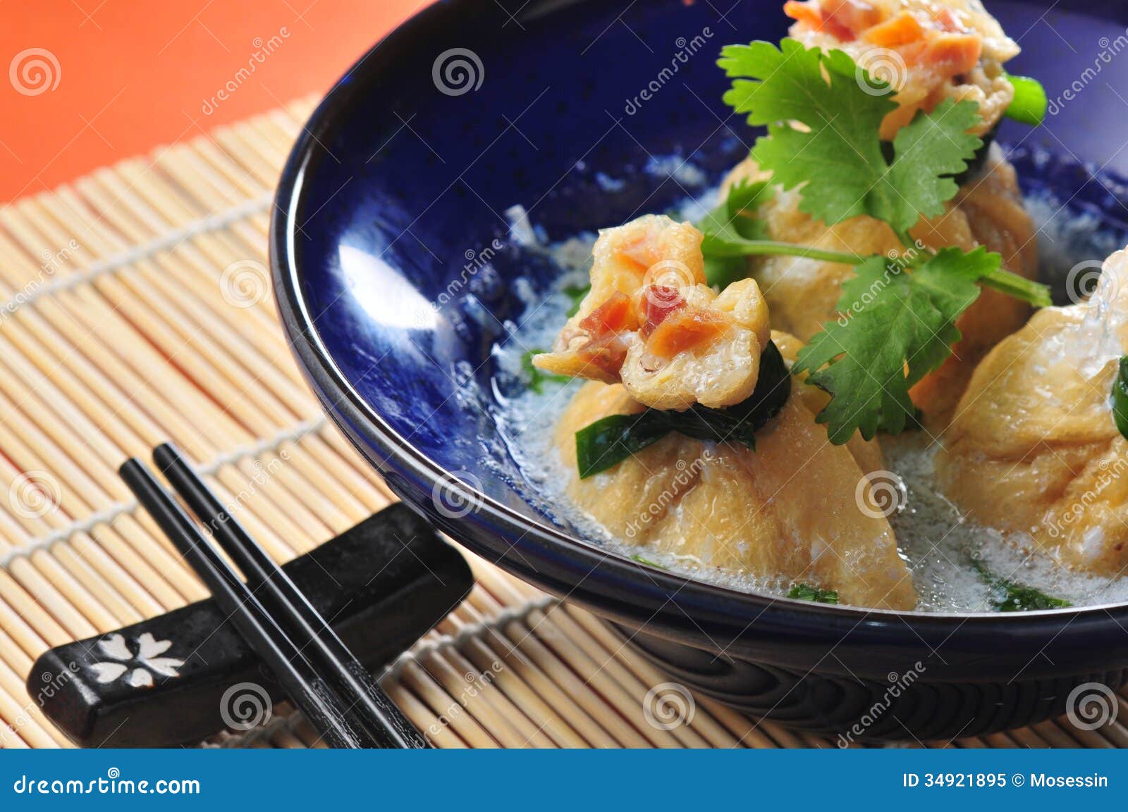 Tofu wonton stock image. Image of japanese, soup, food - 34921895