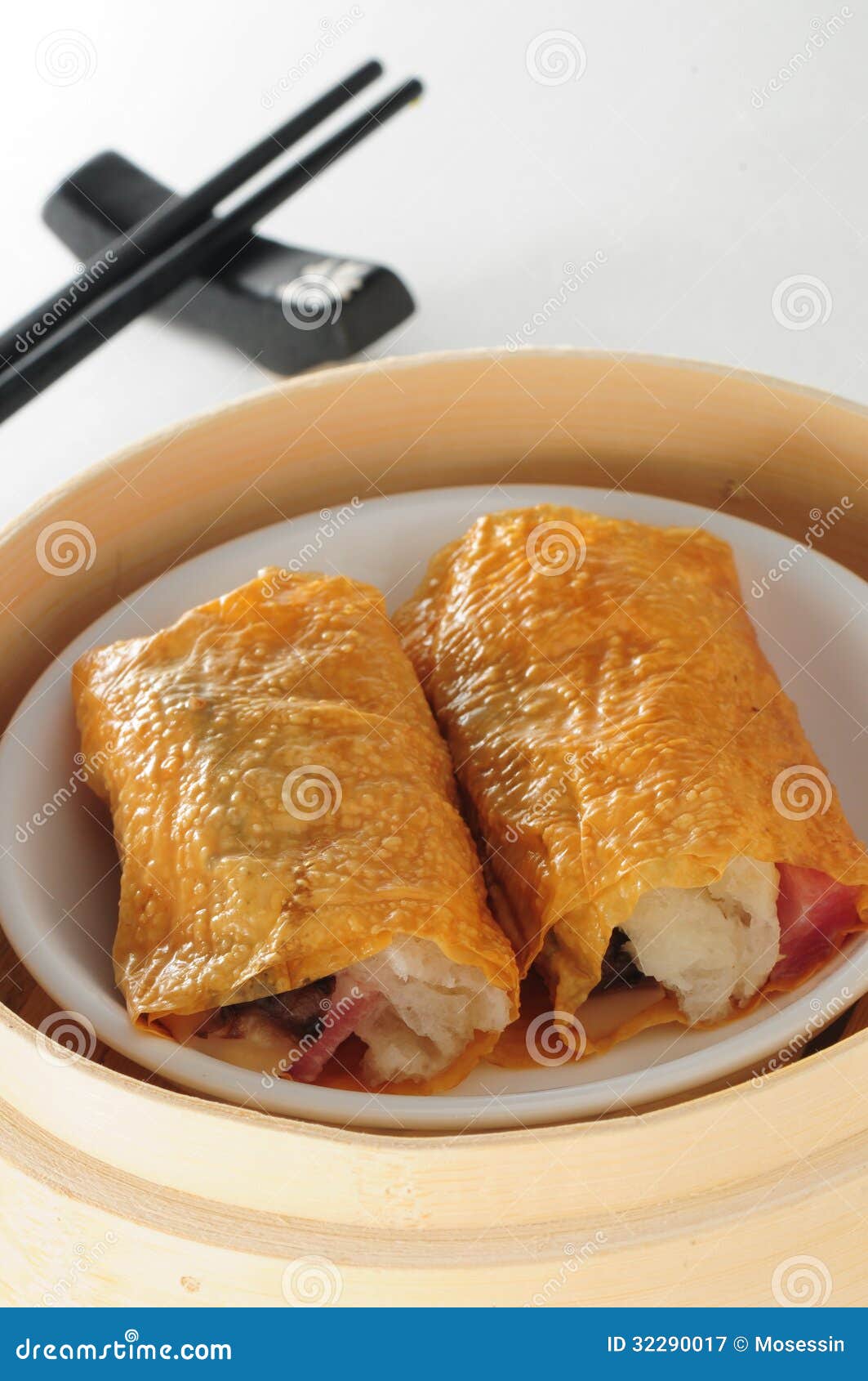Tofu wrap chicken grips stock image. Image of steam, traditional - 32290017