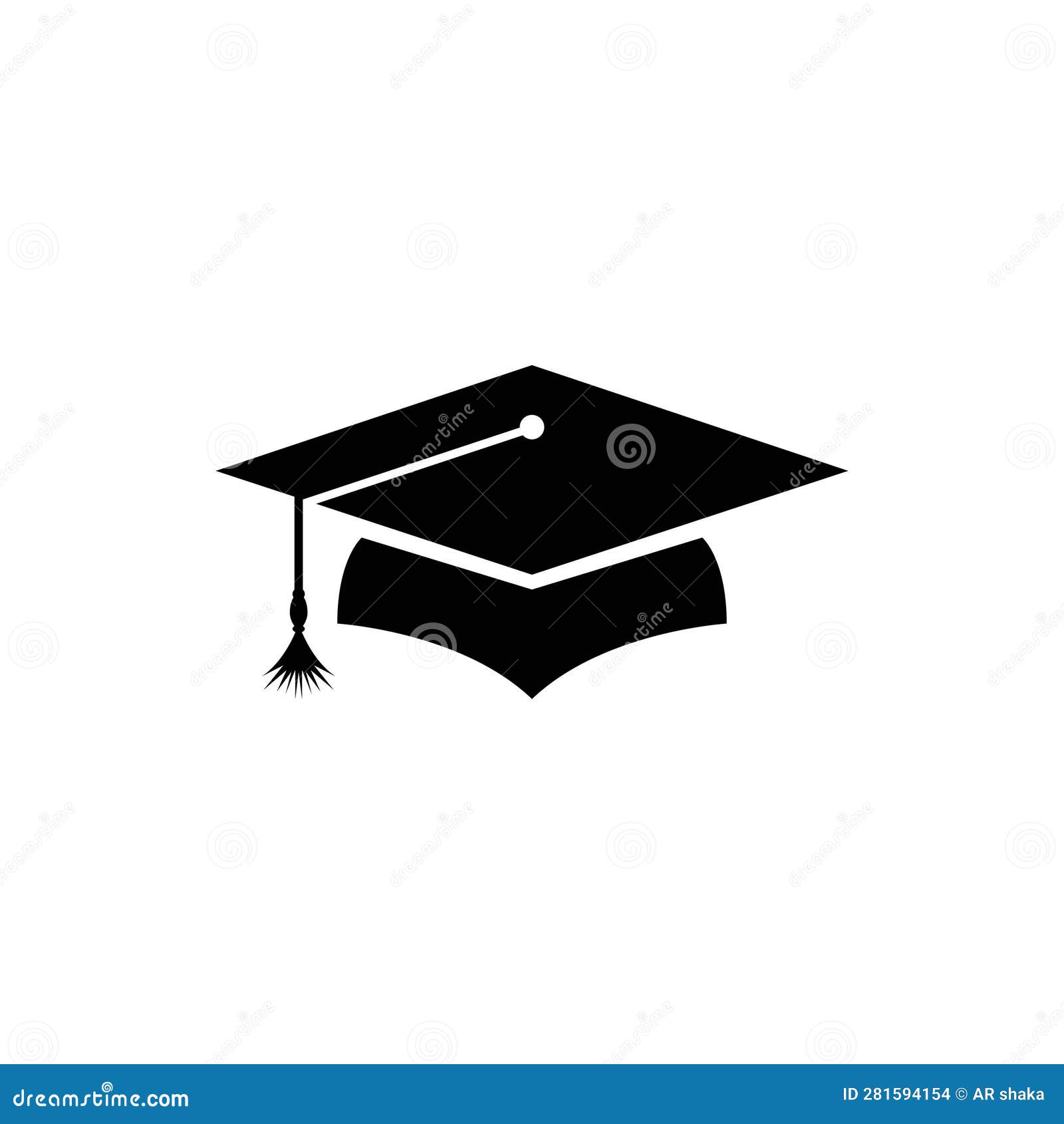 Toga Cap Icon, Vector Illustration Logo Stock Vector - Illustration of ...