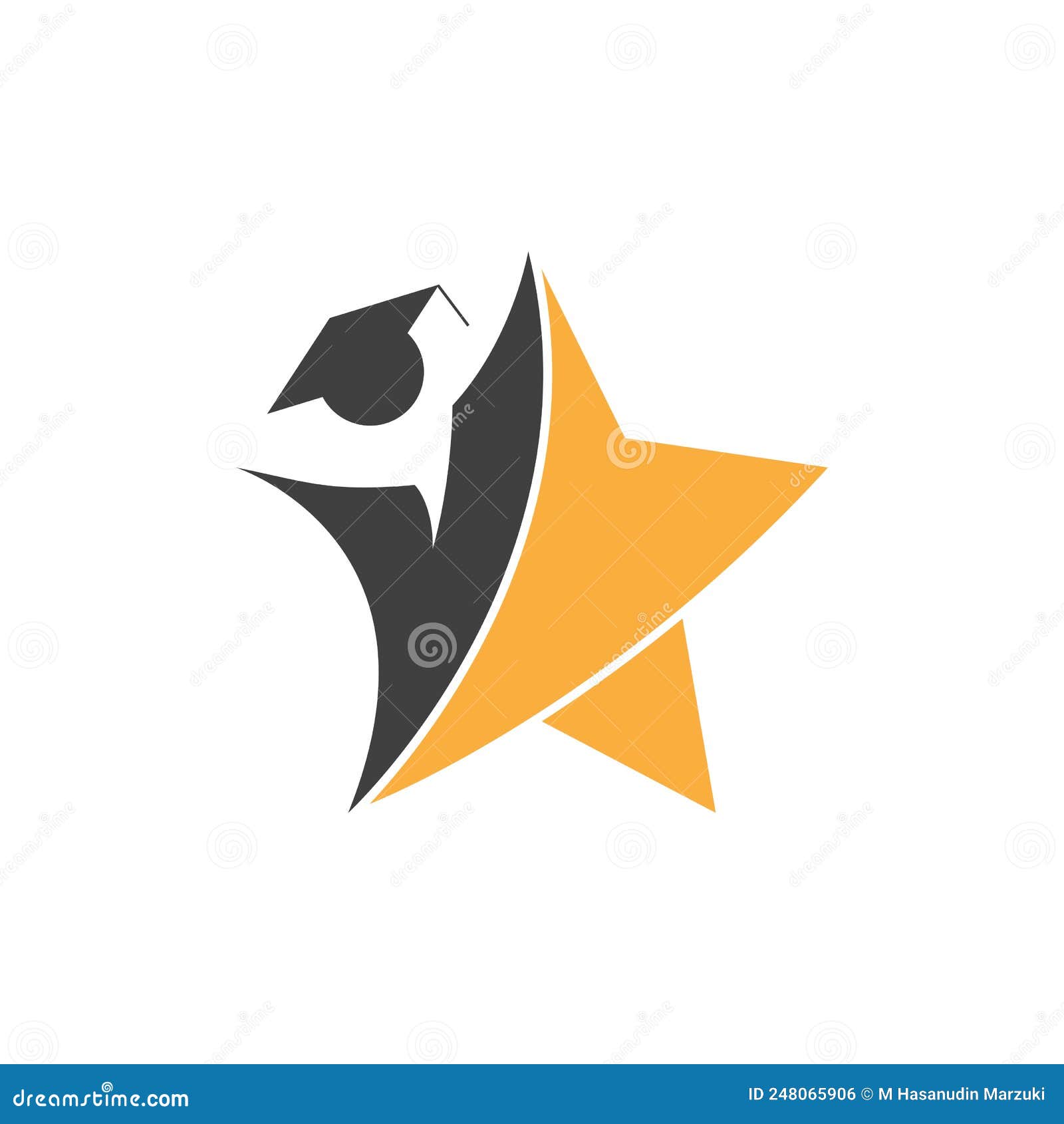 Toga cap logo stock vector. Illustration of academy - 248065906