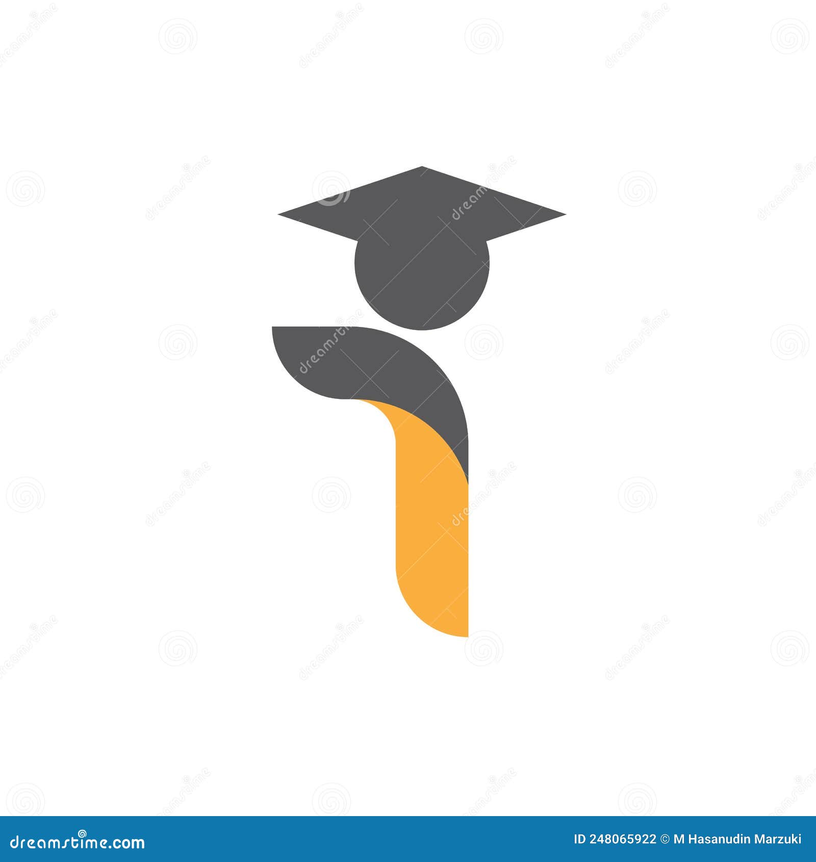 Toga cap logo stock vector. Illustration of icon, master - 248065922