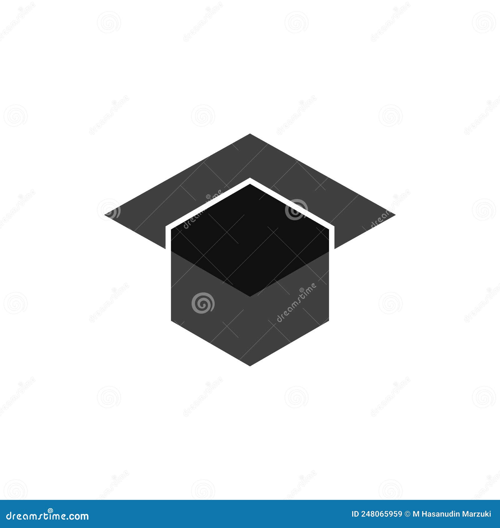 Toga cap logo stock vector. Illustration of campus, modern - 248065959