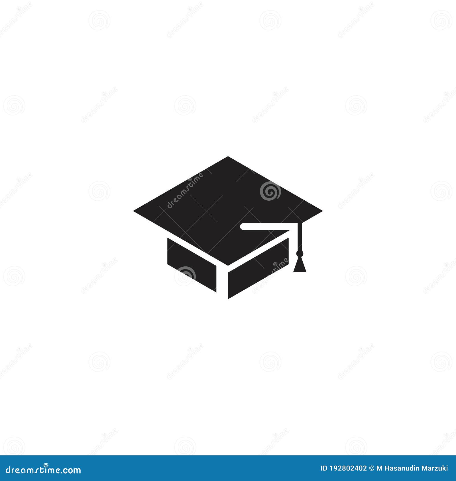 Toga cap logo stock vector. Illustration of isolated - 192802402