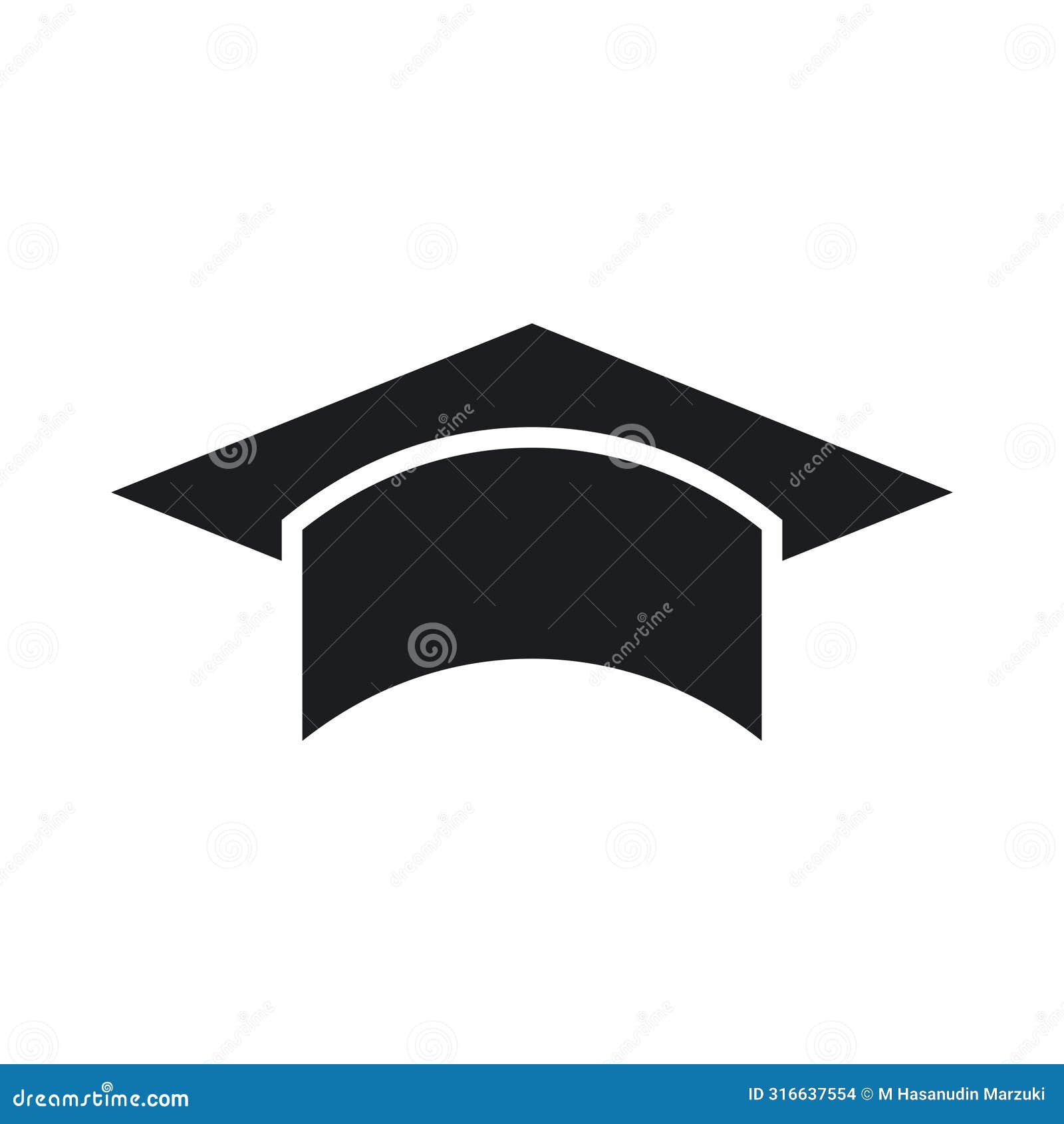 Toga Cap Education Logo Cartoon Vector | CartoonDealer.com #191881499