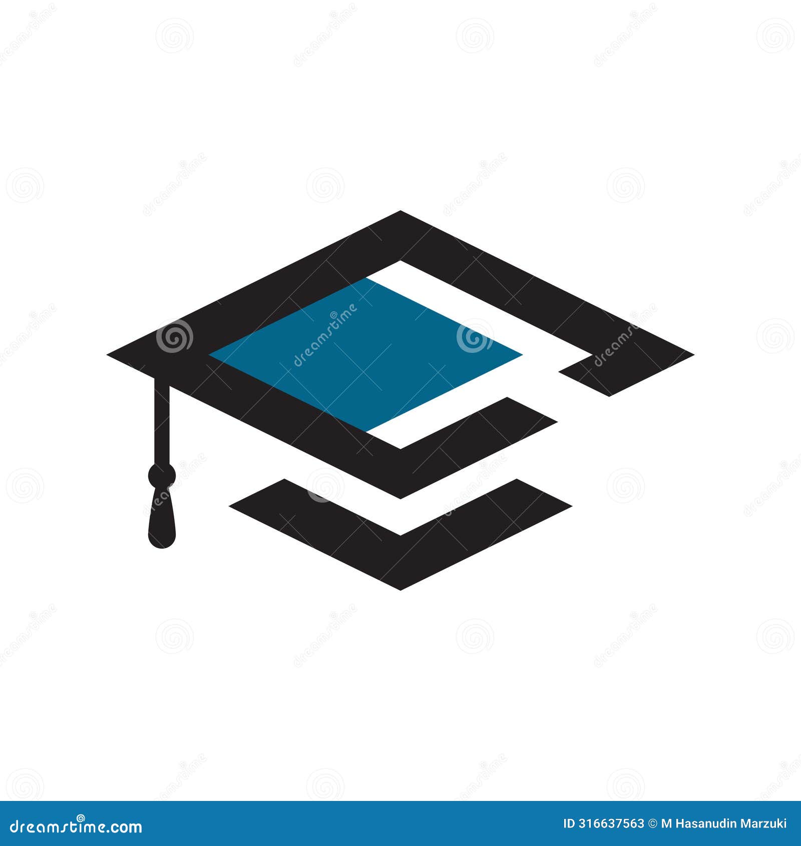 Toga Cap Education Logo Cartoon Vector | CartoonDealer.com #191881499