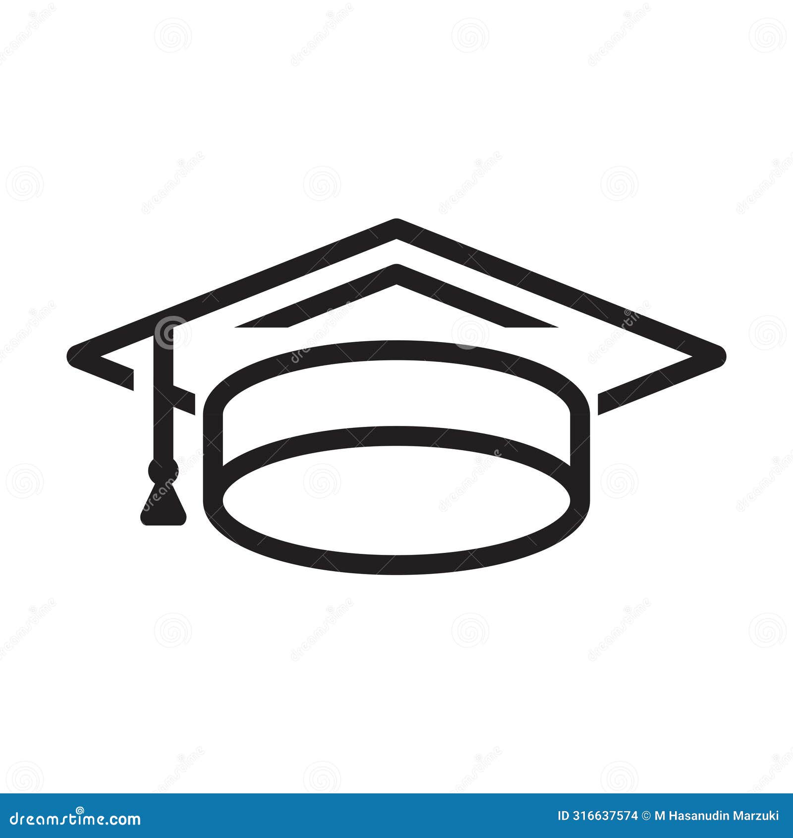 Toga Cap Education Logo Cartoon Vector | CartoonDealer.com #191881499