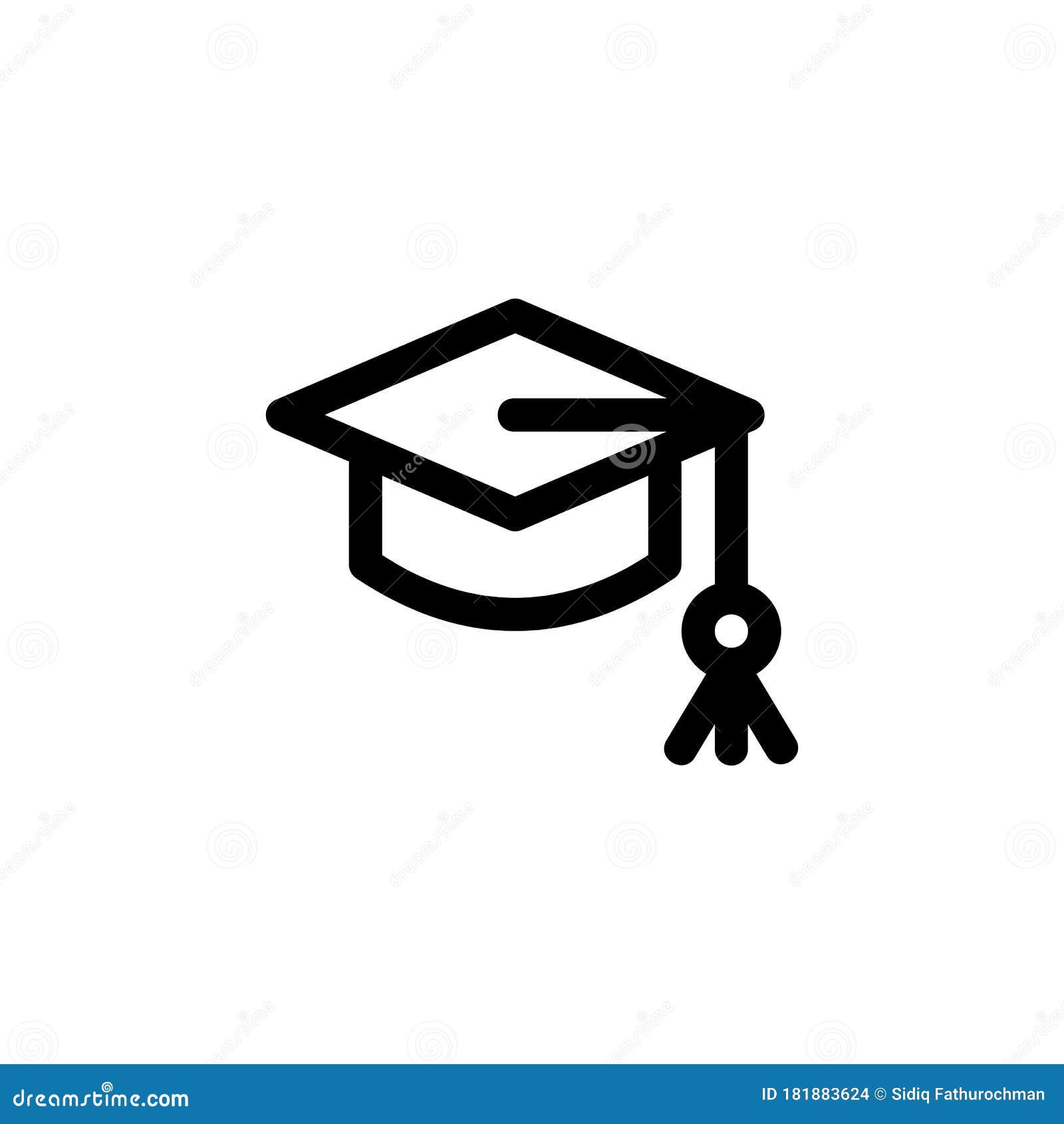 Toga Hat Icon stock vector. Illustration of design, flat - 181883624