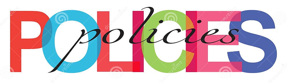 Policies letters stock illustration. Illustration of royalty - 217974949