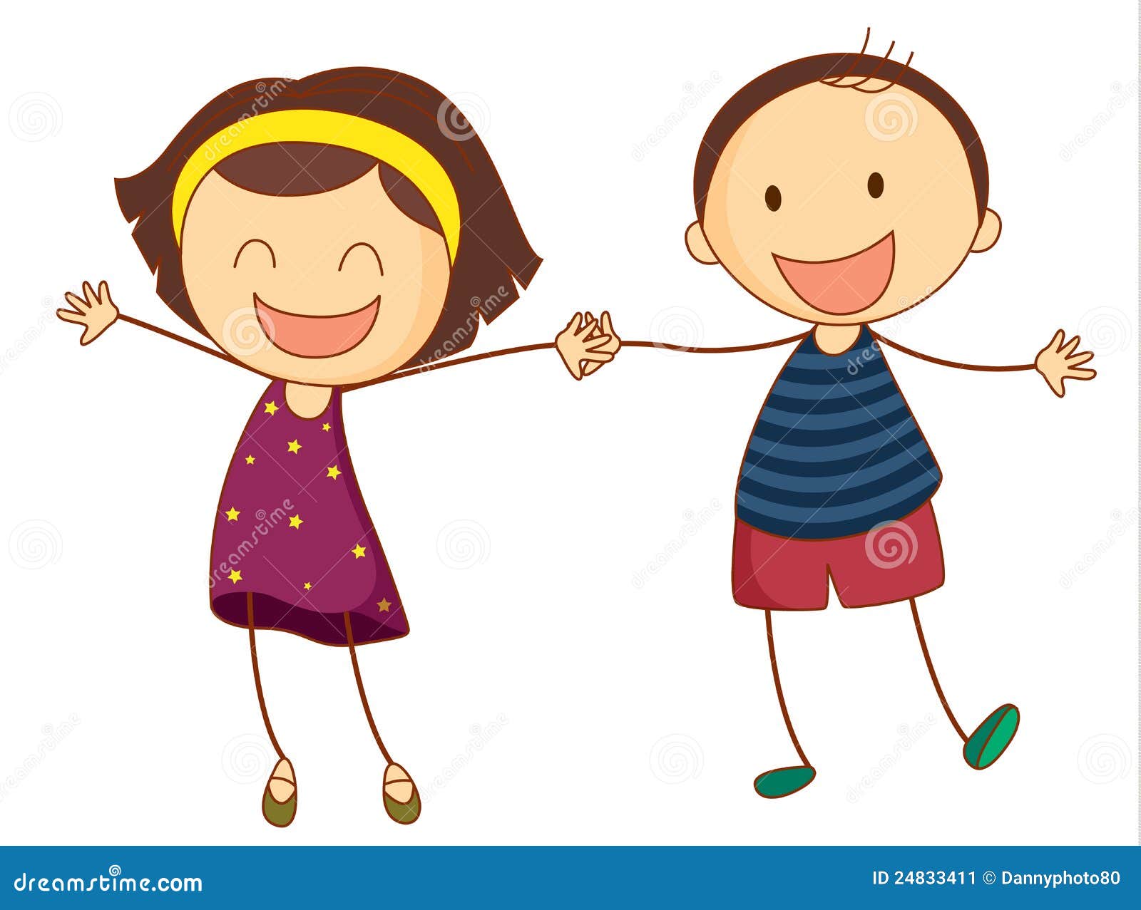 Together stock vector. Illustration of adorable, clip - 24833411