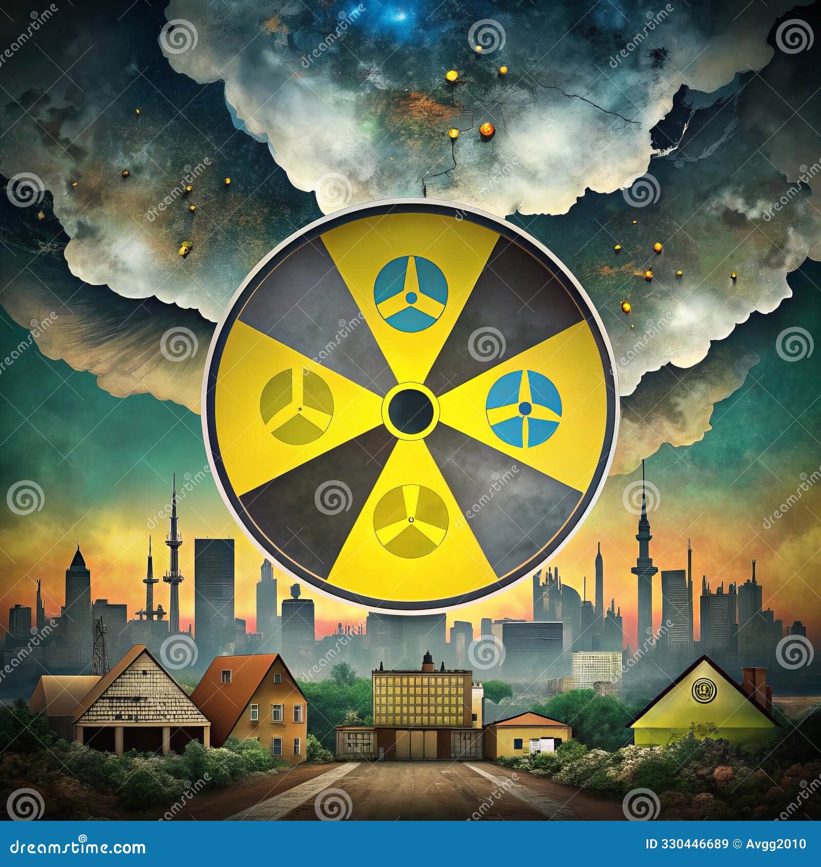 Nuclear Terrorism And Life - Pictured As A Word Nuclear Terrorism And A Wreck Ball To Symbolize ...