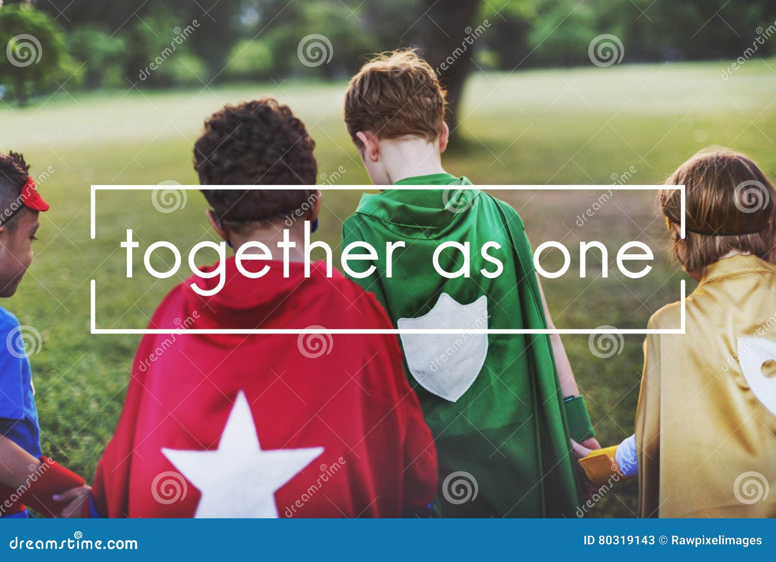 Together As One Togetheerness Teamwork Support Concept Stock Image ...