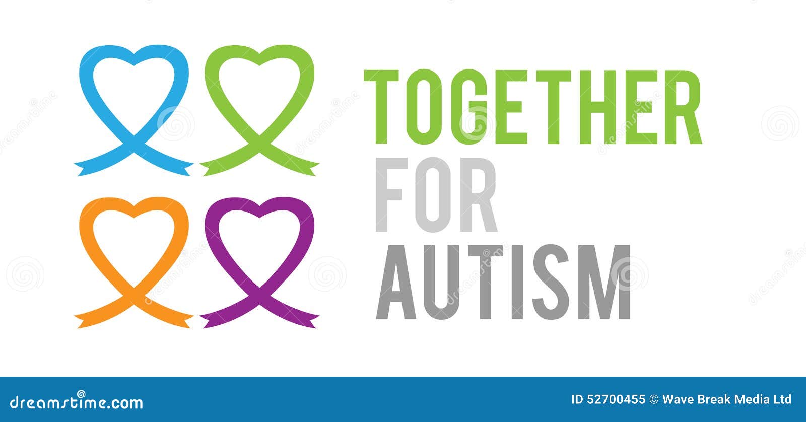 Together for autism vector stock vector. Illustration of syndrome ...