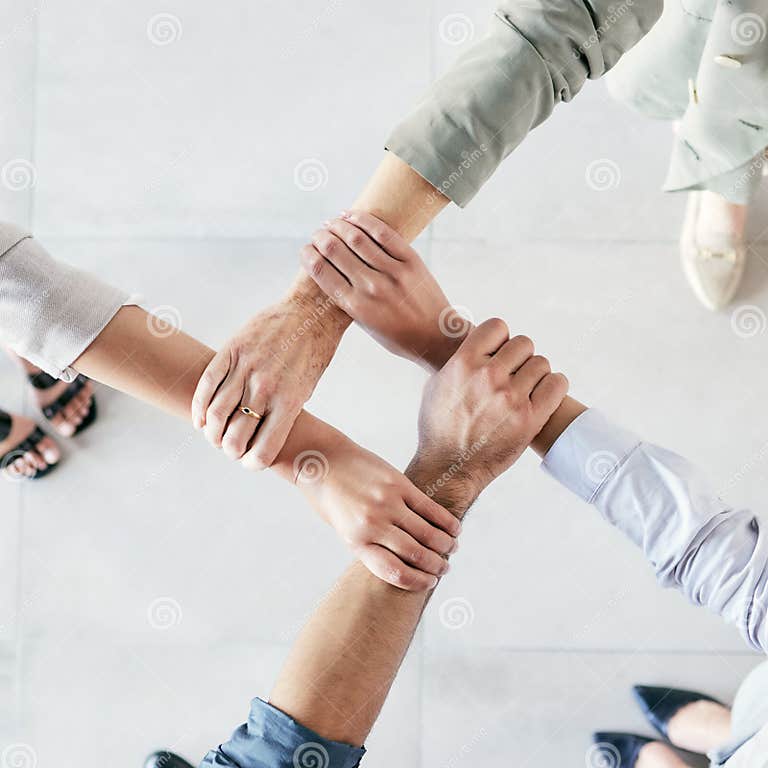 Together, Business People and Teamwork with Hands As Ring, Support and ...
