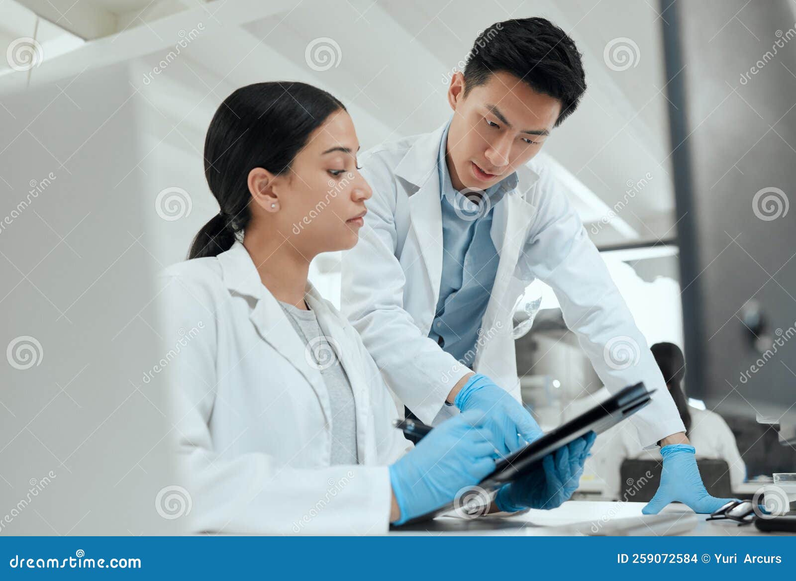 Together we Could Change the World. Two Scientists Collaborating in the ...