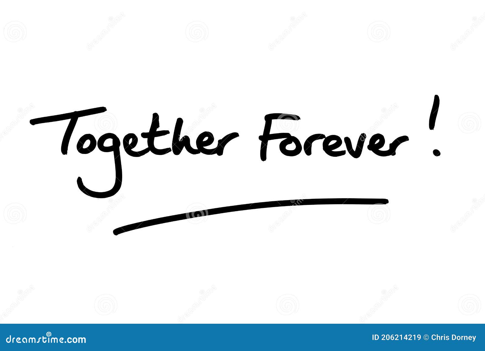 Together Forever stock illustration. Illustration of help - 206214219