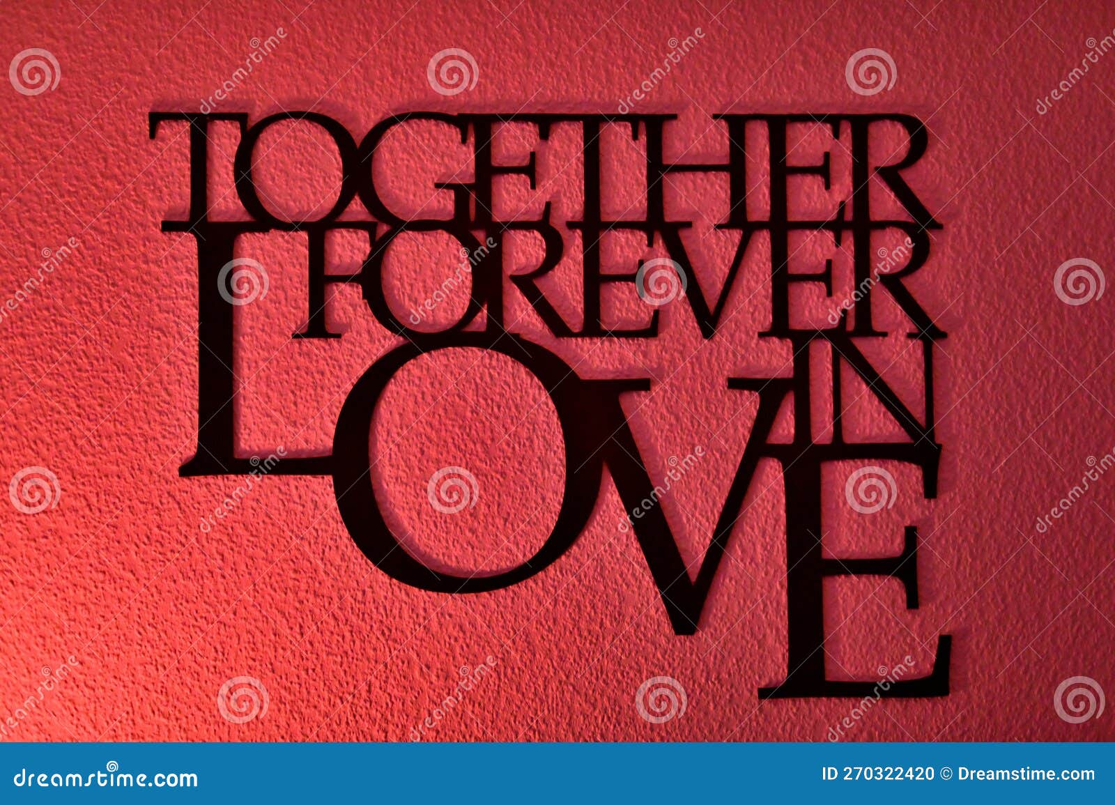 Together forever text stock photo. Image of love, font - 270322420